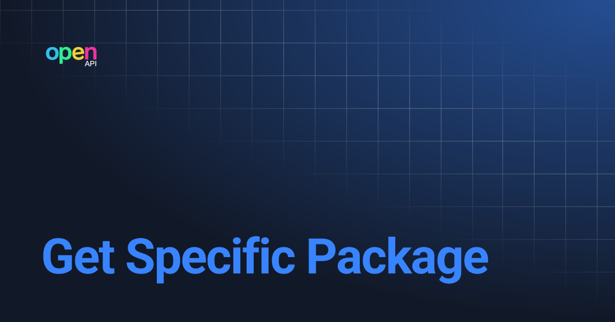 Get Specific Package | Old API