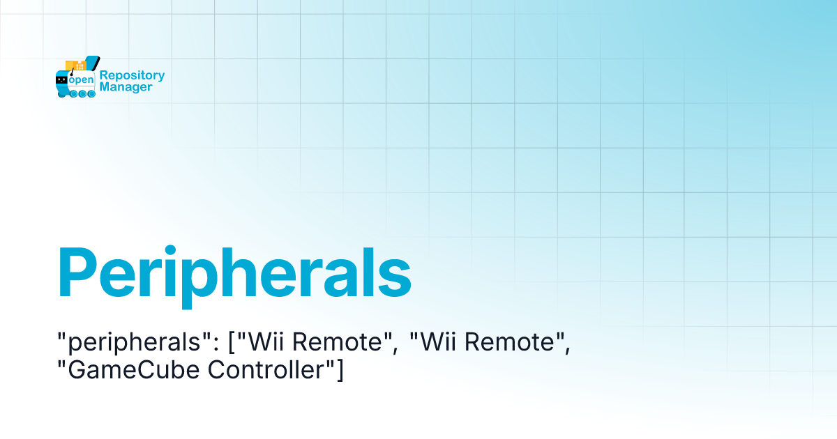 Peripherals | Repository Manager