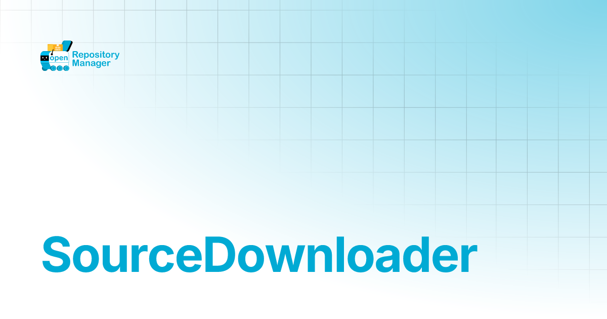 SourceDownloader | Repository Manager