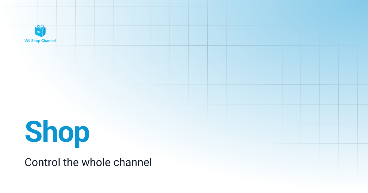 Shop | Wii Shop Channel
