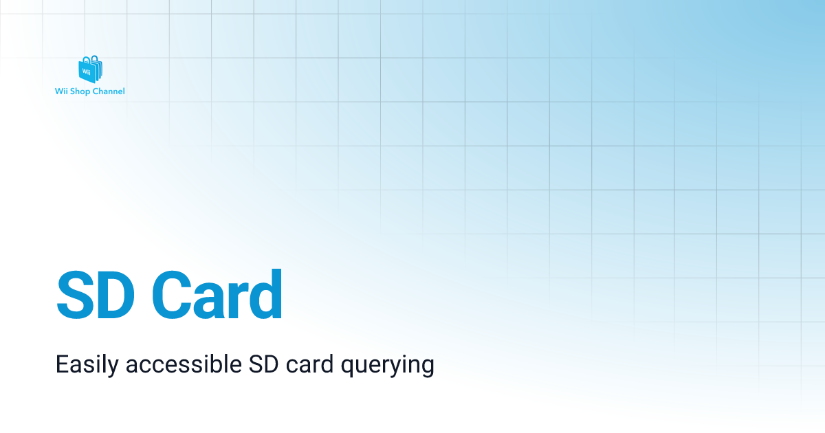 SD Card | Wii Shop Channel